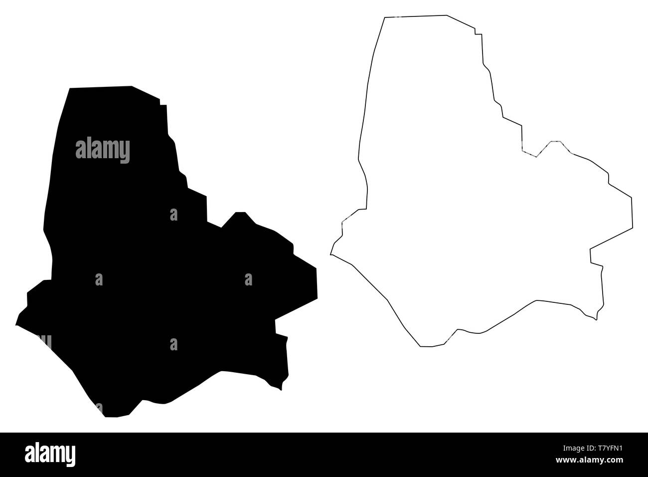 Maradi Region (Regions of Niger, Republic of the Niger) map vector ...
