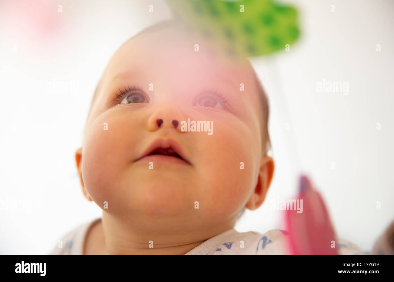 Close-up of cute baby face Stock Photo - Alamy