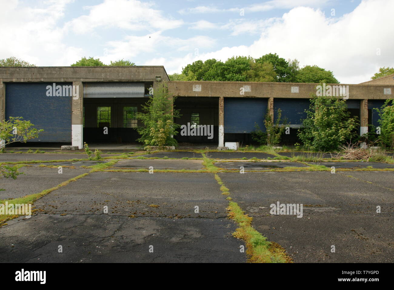 RAF Driffield, ww2 airfield, Airfield Motor pool area Stock Photo - Alamy