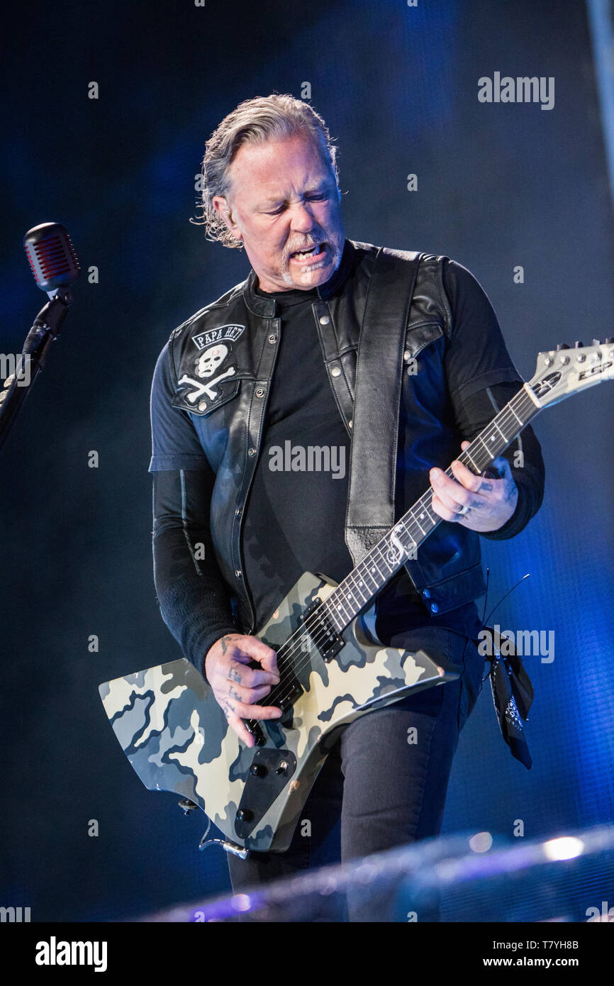 Milan Italy. 08 May 2019. The american heavy metal band METALLICA ...