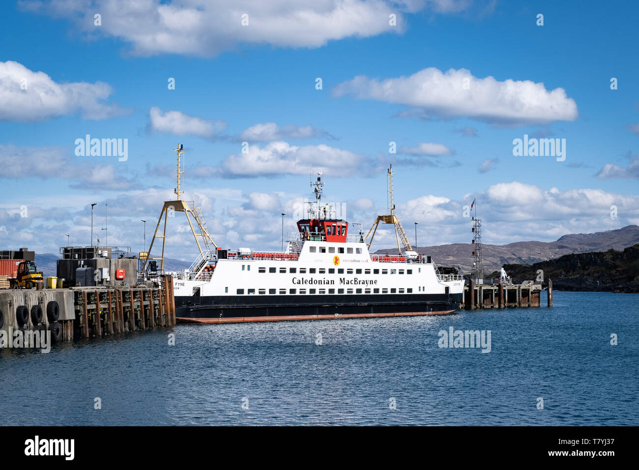 A Caledonian Macbrayne ferry in The Port of Mallaig, Scotland, UK Stock ...
