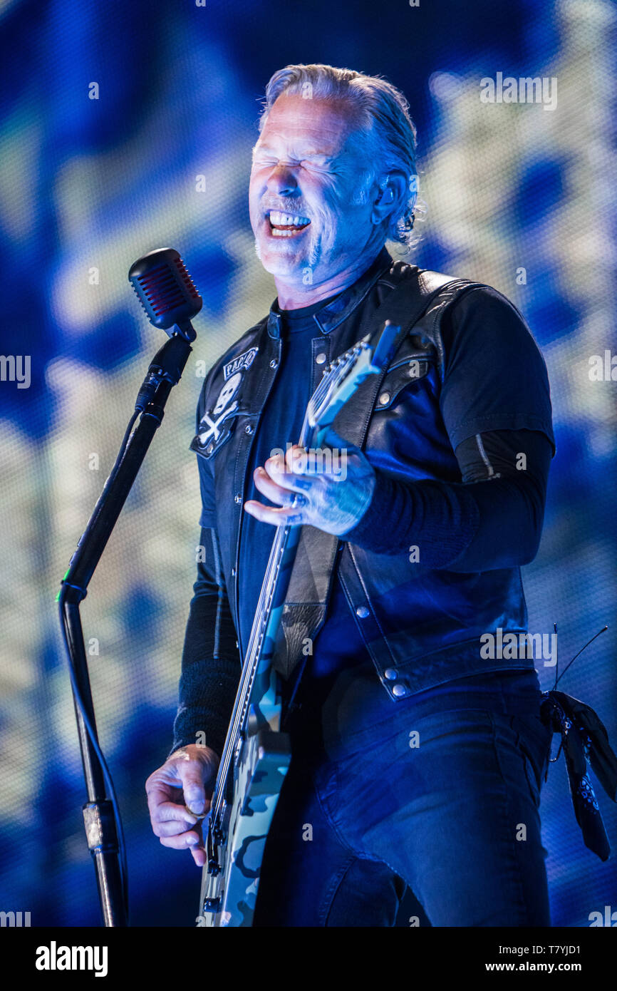 Milan Italy. 08 May 2019. The american heavy metal band METALLICA ...