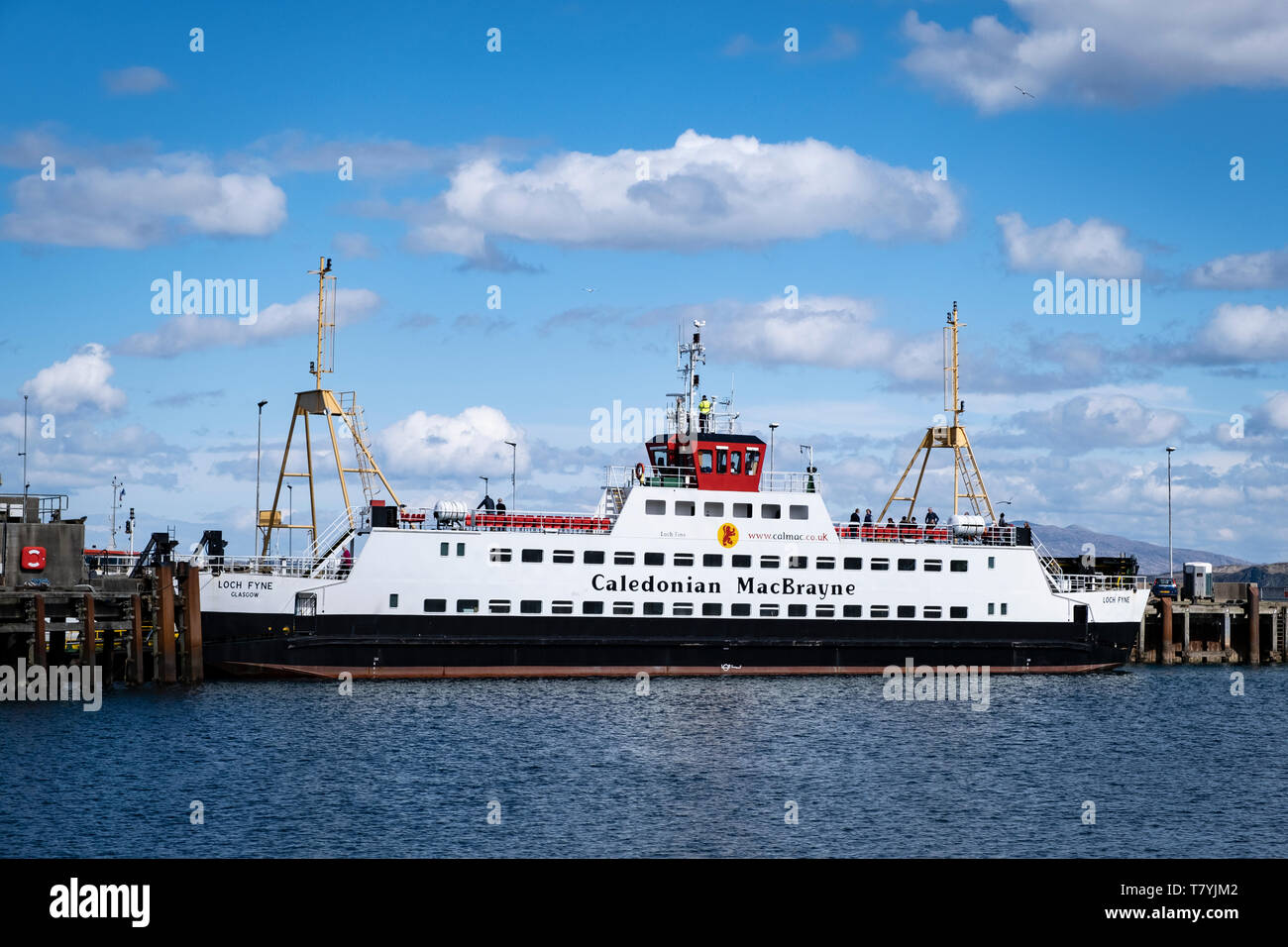 A Caledonian Macbrayne ferry in The Port of Mallaig, Scotland, UK Stock ...