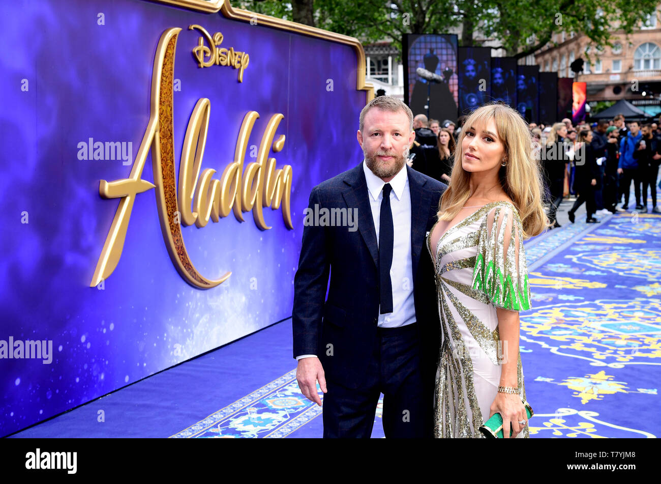 Guy Ritchie and Jacqui Ritchie attending the Aladdin European Premiere ...