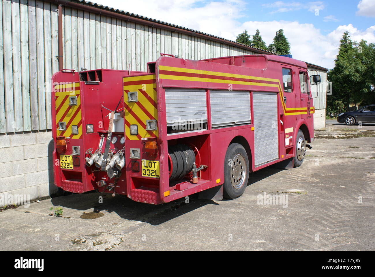 Vintage fire engine Stock Photo - Alamy
