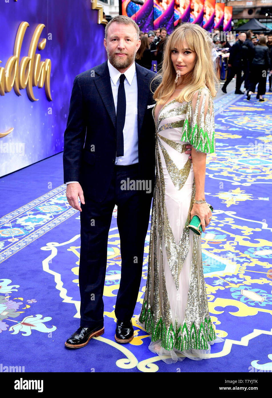 Guy Ritchie and Jacqui Ritchie attending the Aladdin European Premiere ...