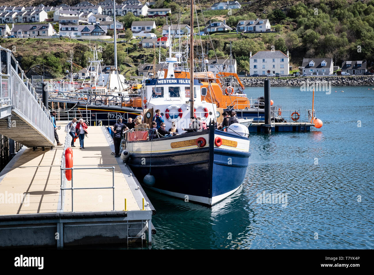 Western Isles Cruises in The Port of Mallaig, Scotland, UK Stock Photo ...