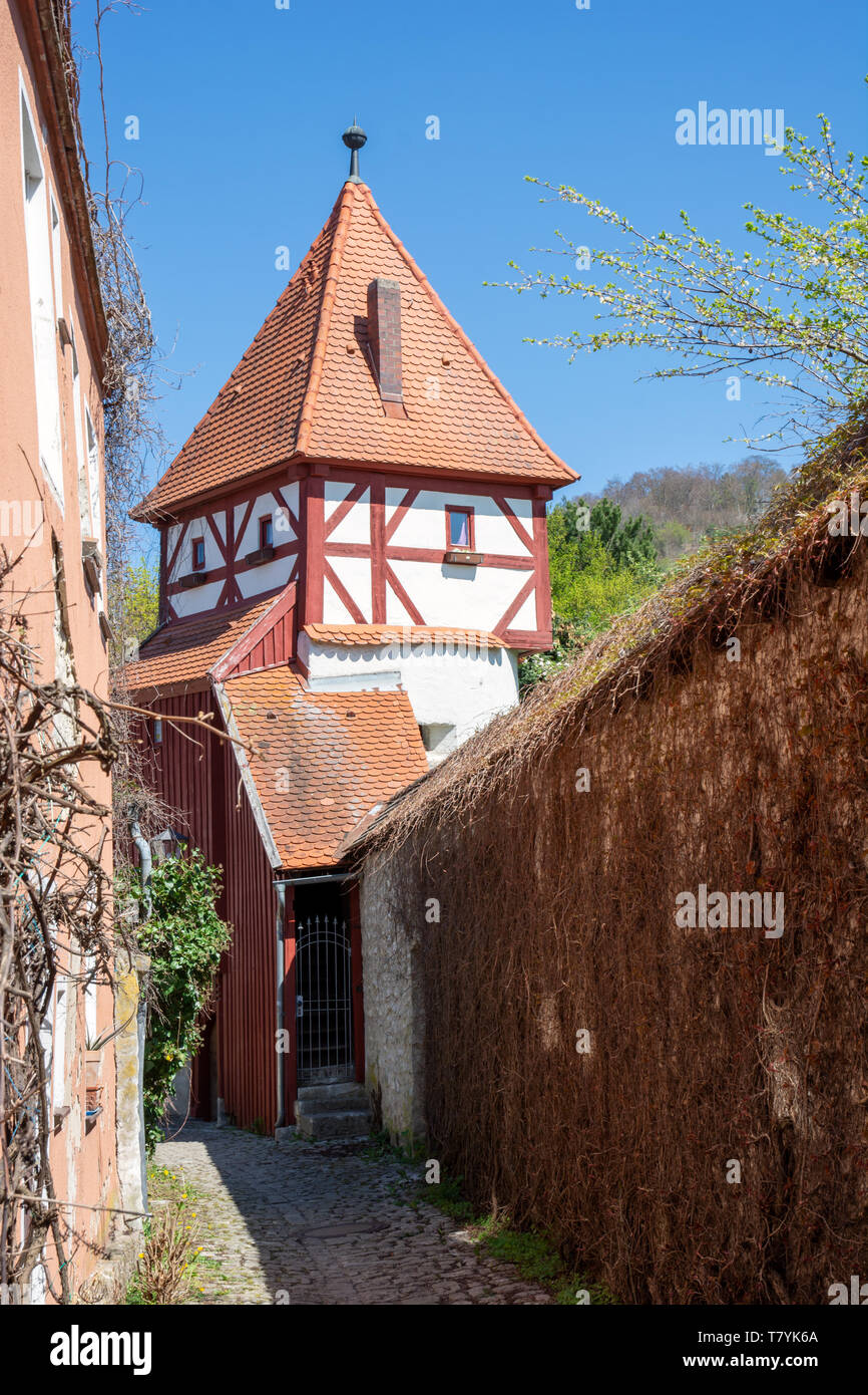 Historic medieval tower in Beilngries (Bavaria, Germany Stock Photo - Alamy