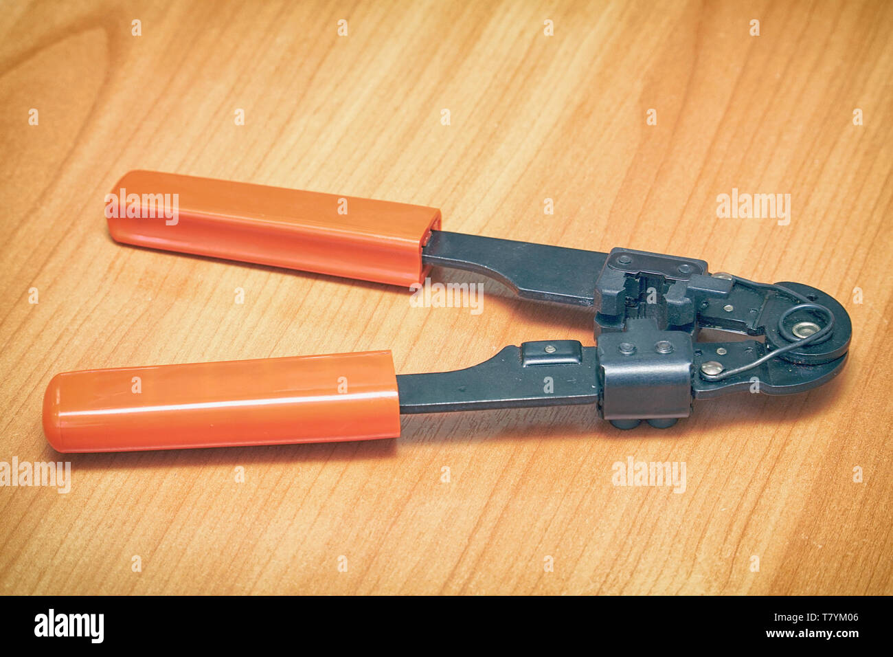 Crimping Tool for computer plugs Stock Photo - Alamy