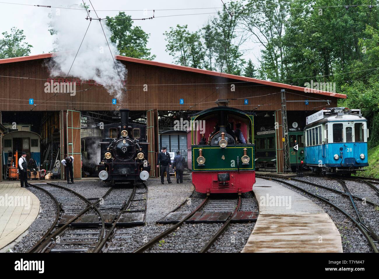 Switzerland, Vaud, Blonay, Blonay-Chamby living railway museum Stock ...