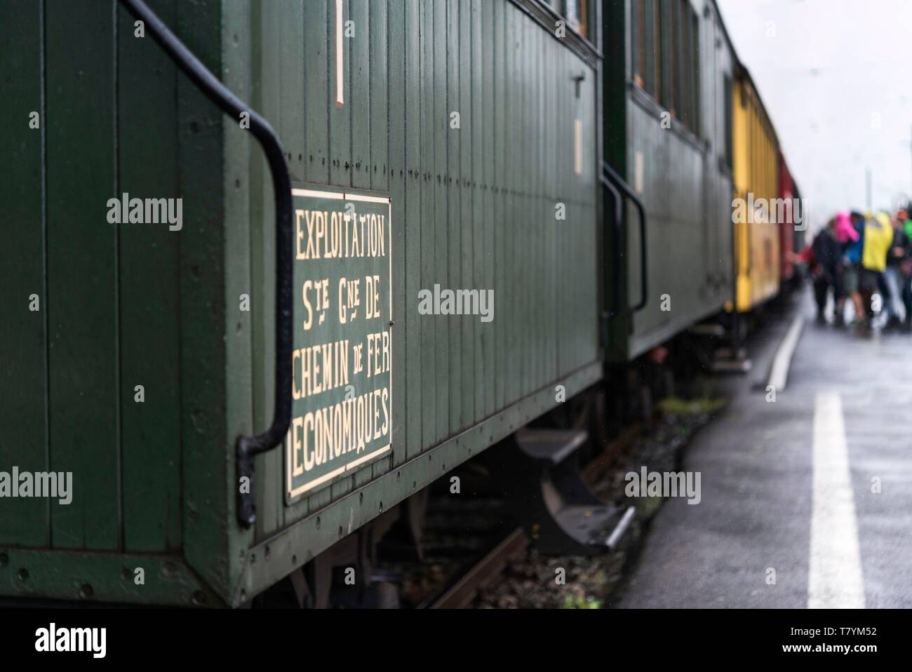 Switzerland, Vaud, Blonay, Blonay-Chamby living railway museum Stock ...