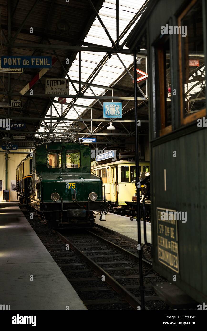 Switzerland, Vaud, Blonay, Blonay-Chamby living railway museum Stock ...