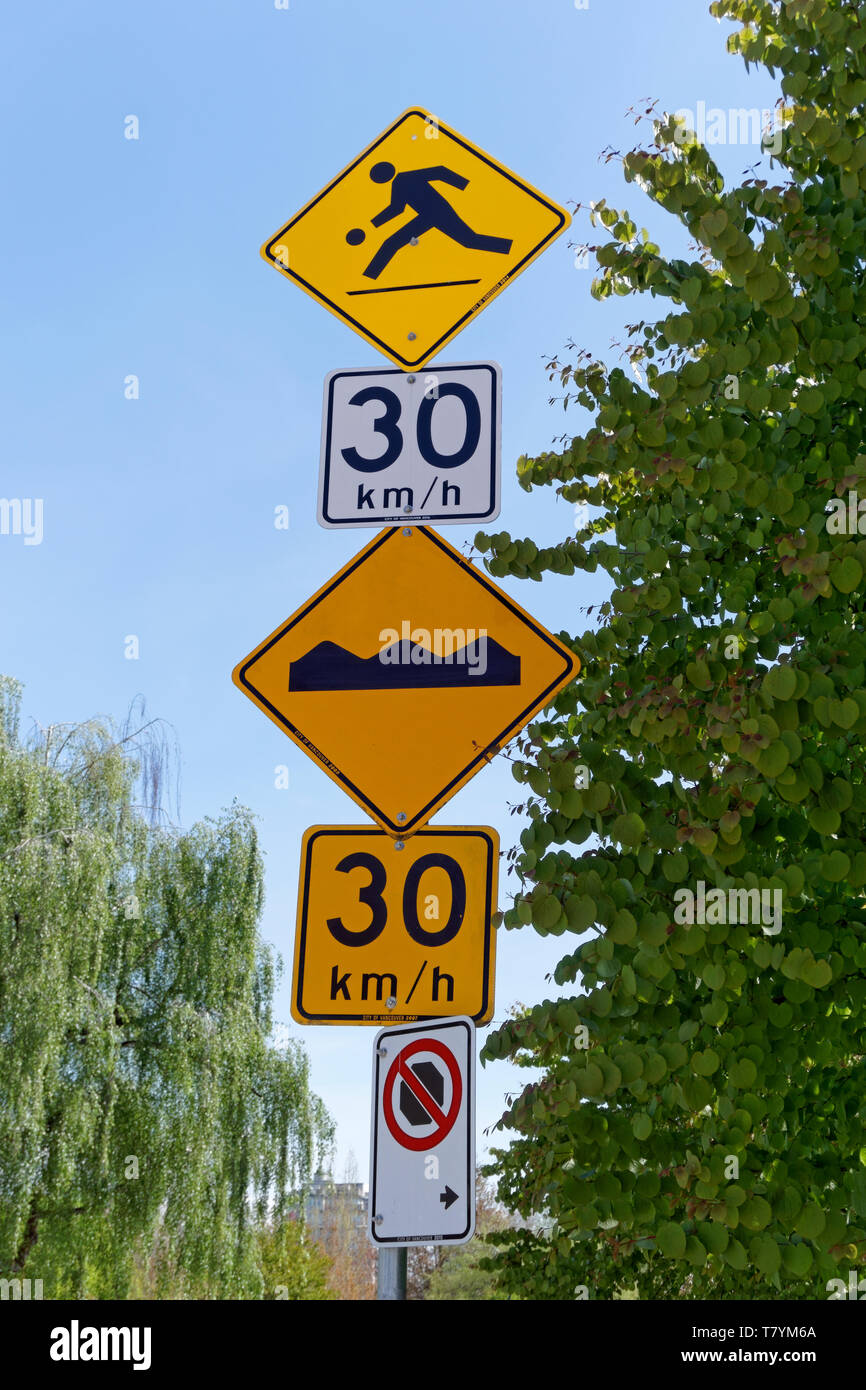 Multiple Road Signs