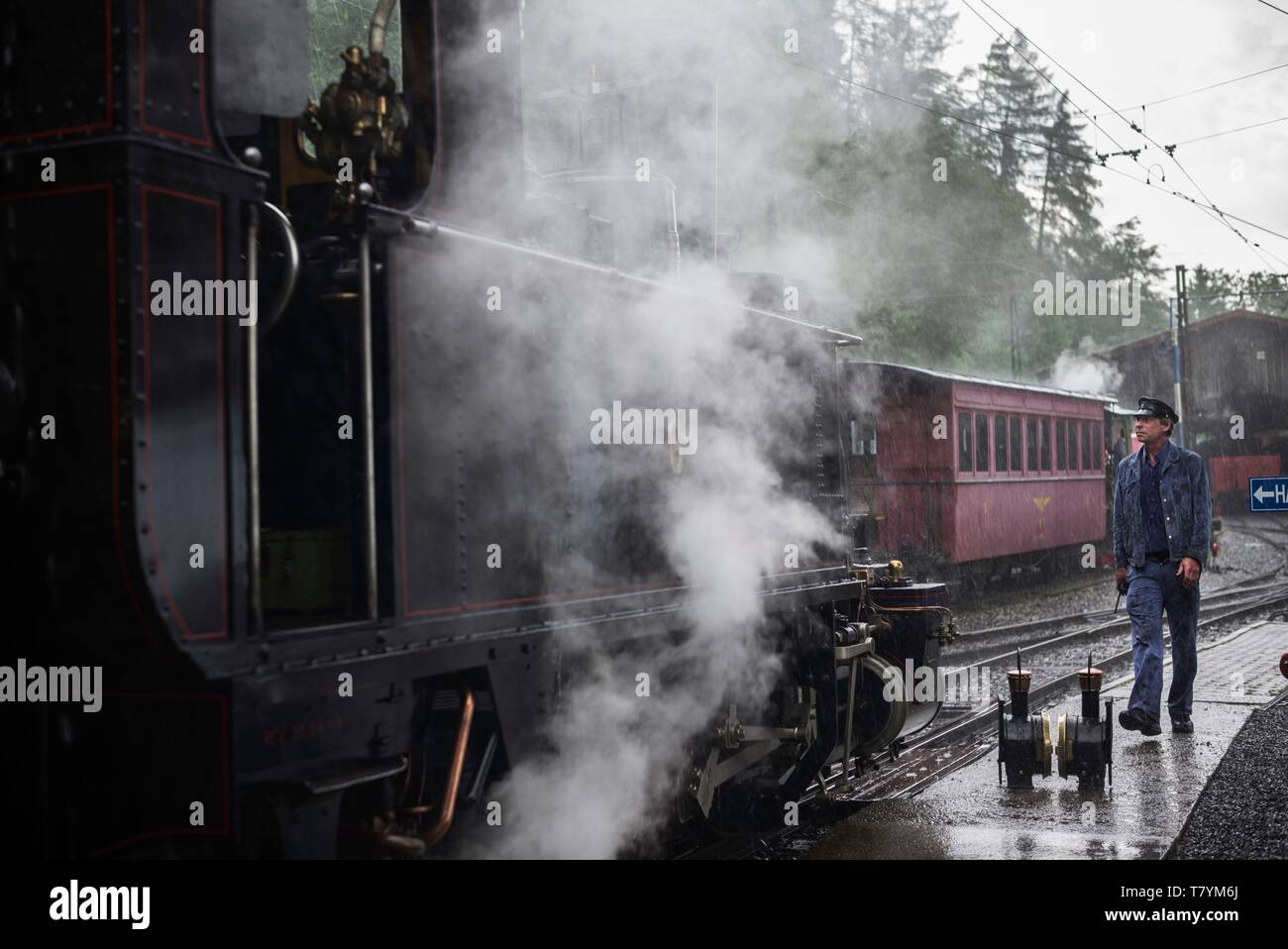 Switzerland, Vaud, Blonay, Blonay-Chamby living railway museum Stock ...