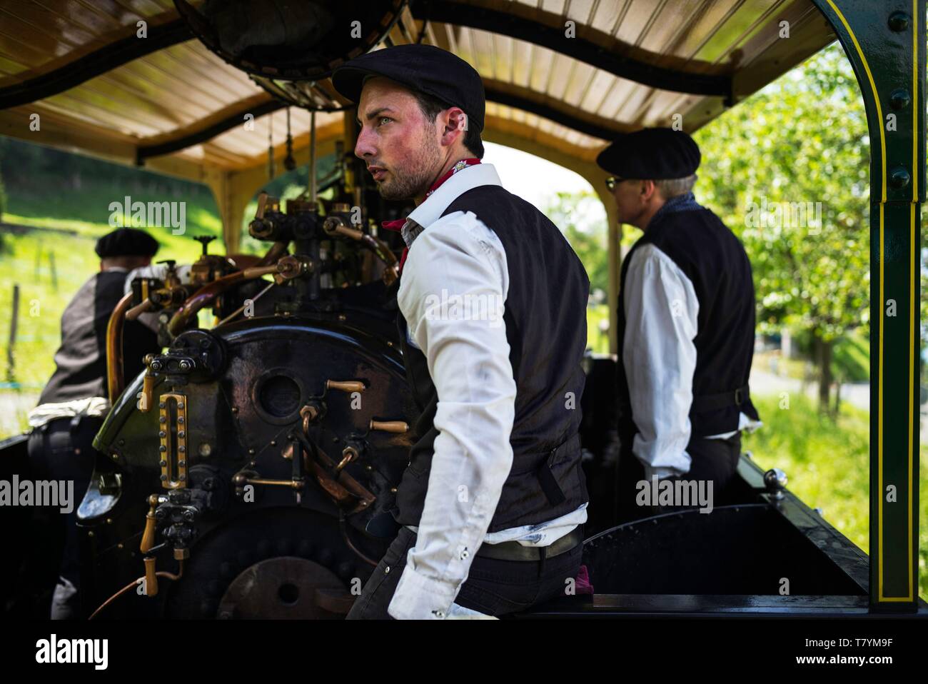 Switzerland, Vaud, Blonay, Blonay-Chamby living railway museum Stock ...