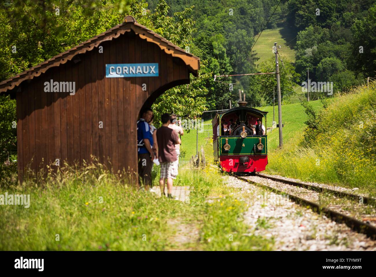 Switzerland, Vaud, Blonay, Blonay-Chamby living railway museum Stock ...
