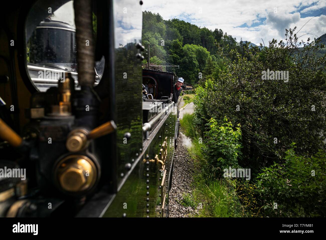 Switzerland, Vaud, Blonay, Blonay-Chamby living railway museum Stock ...
