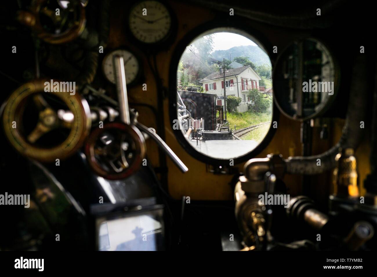 Switzerland, Vaud, Blonay, Blonay-Chamby living railway museum Stock ...