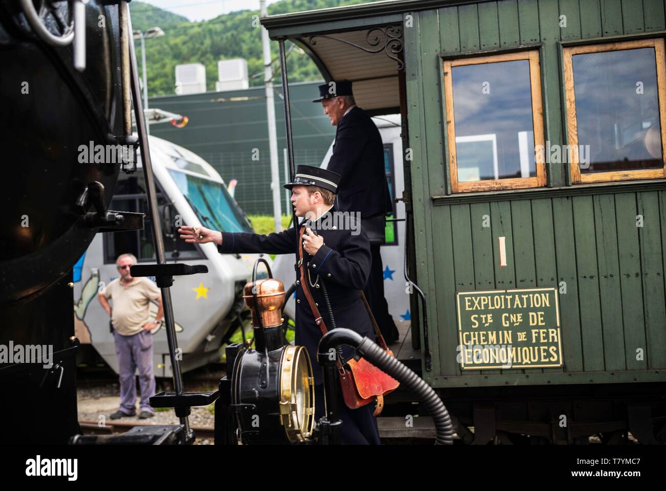 Switzerland, Vaud, Blonay, Blonay-Chamby living railway museum Stock ...