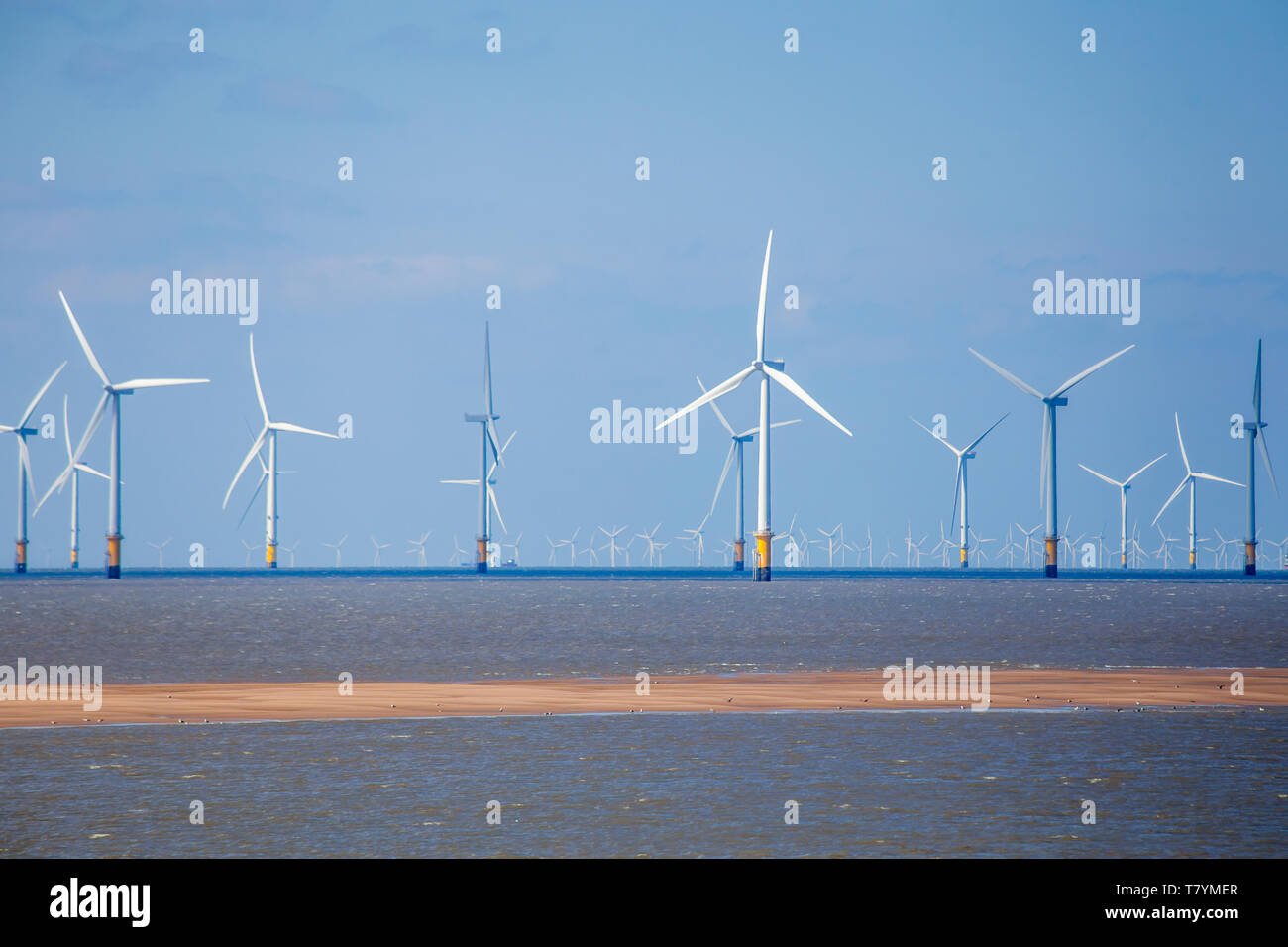 Burbo Bank Offshore Wind Farm, near Liverpool Stock Photo - Alamy