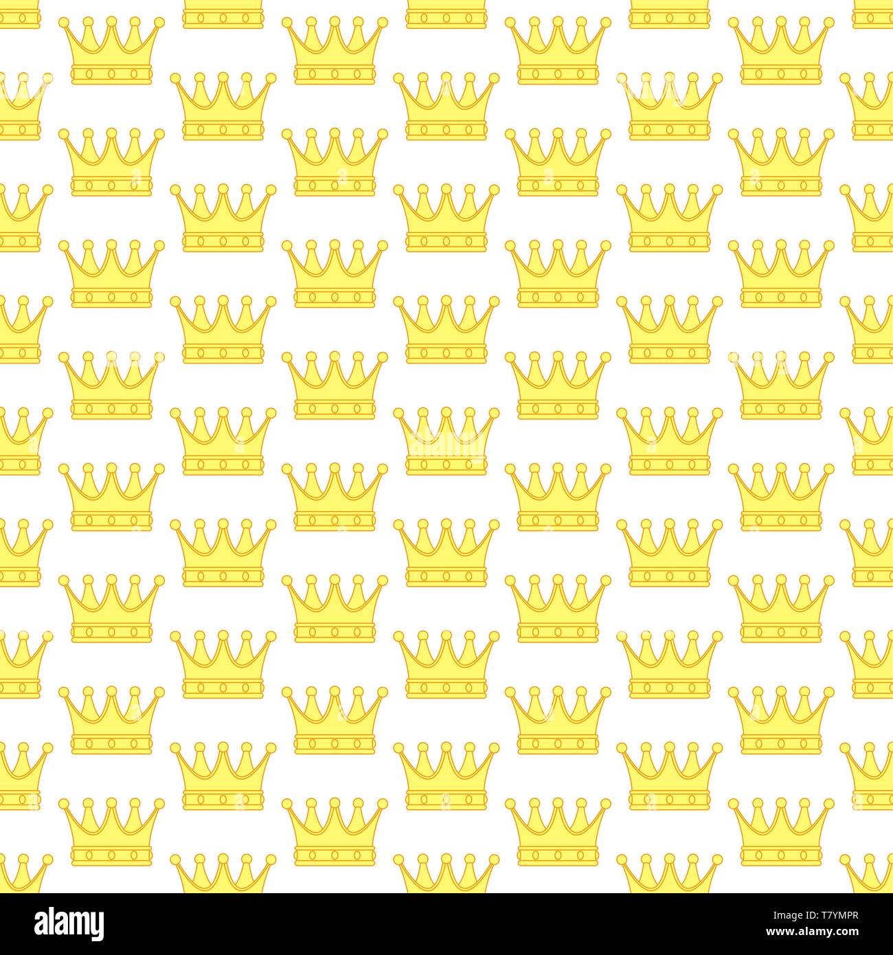 Seamless gold pattern with king crowns hi-res stock photography and ...