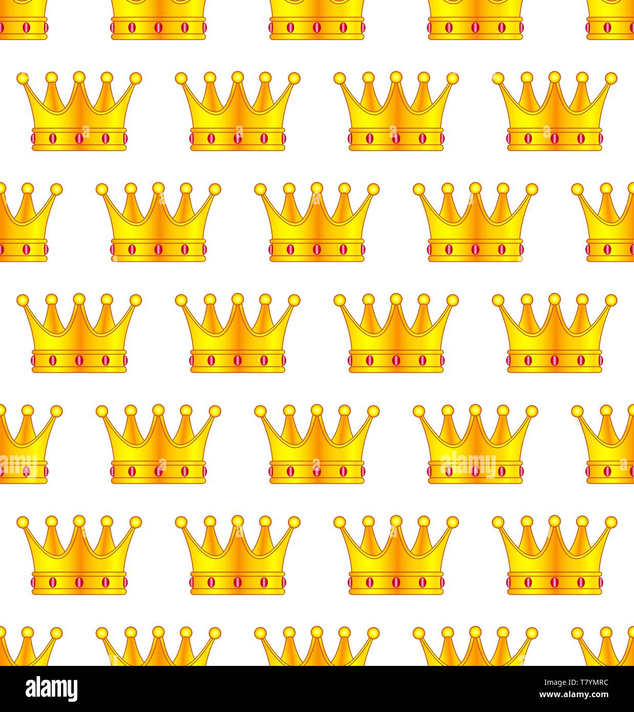 Seamless pattern of the royal crowns Stock Vector Image & Art - Alamy