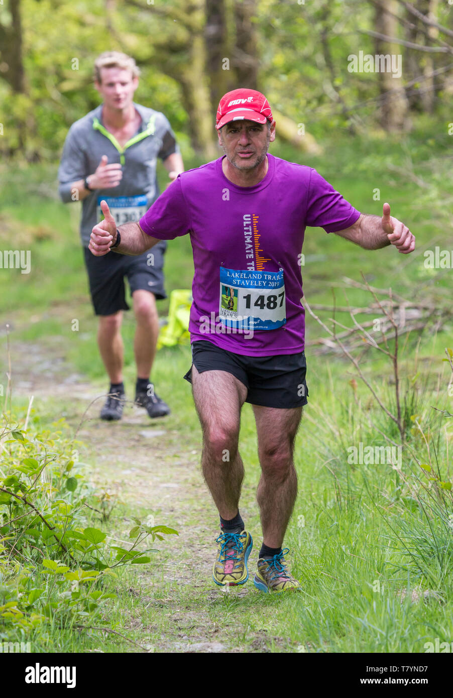Fell Runners competing in the 2019 Staveley Lakeland Fell Race near ...