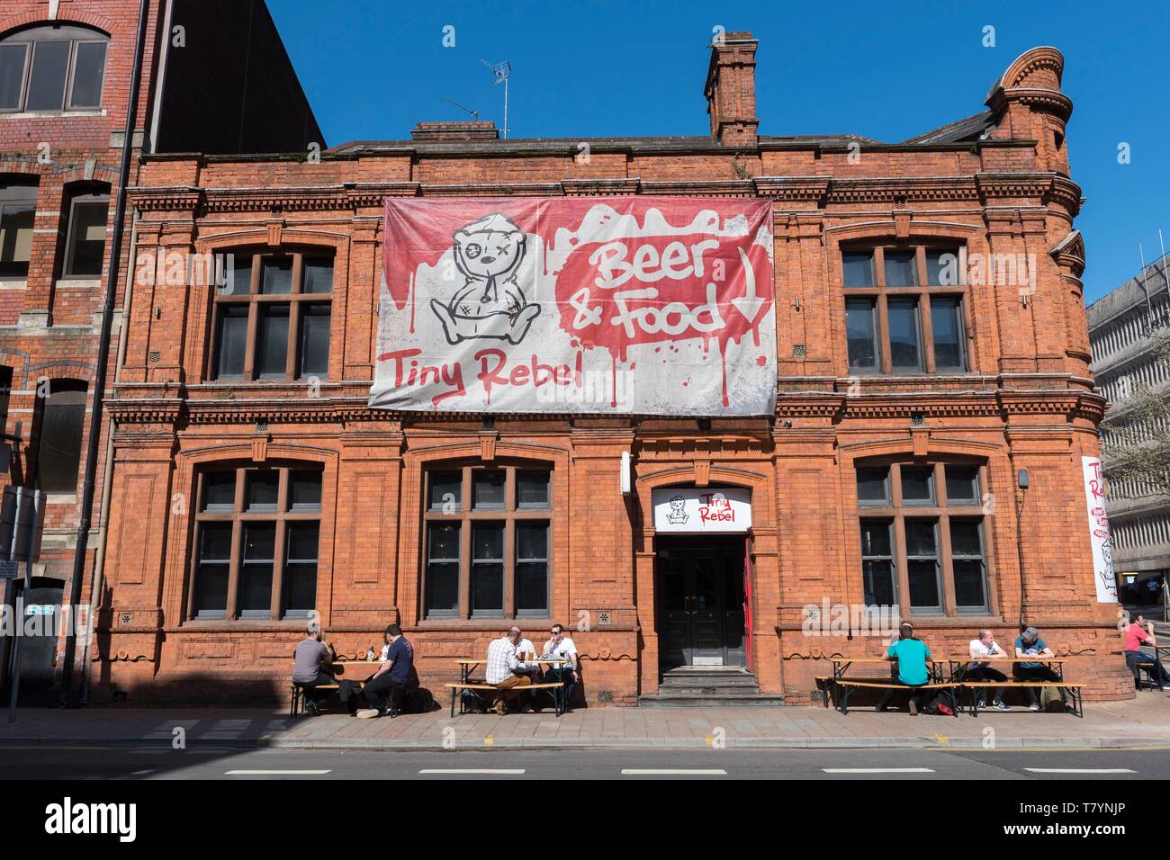 United Kingdom, Wales, South Glamorgan, Cardiff, Tiny Rebel, bar Stock ...