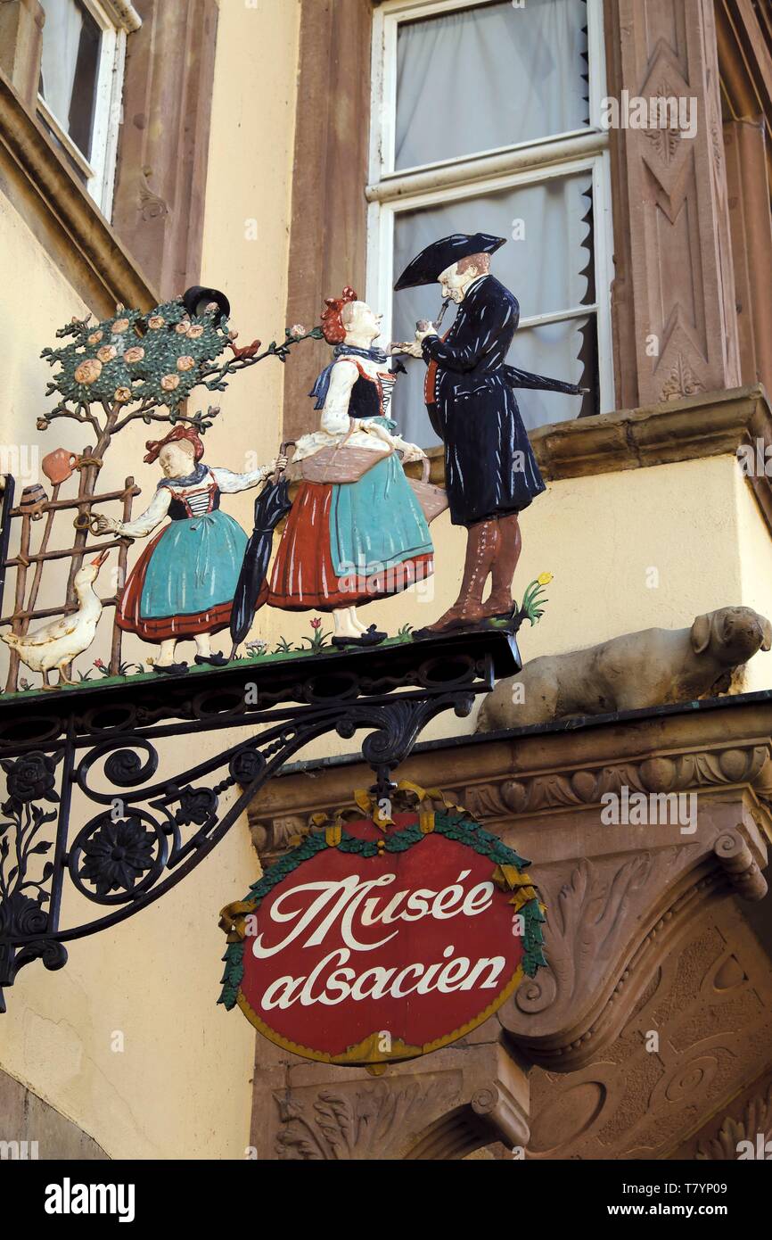 Alsace museum sign hi-res stock photography and images - Alamy