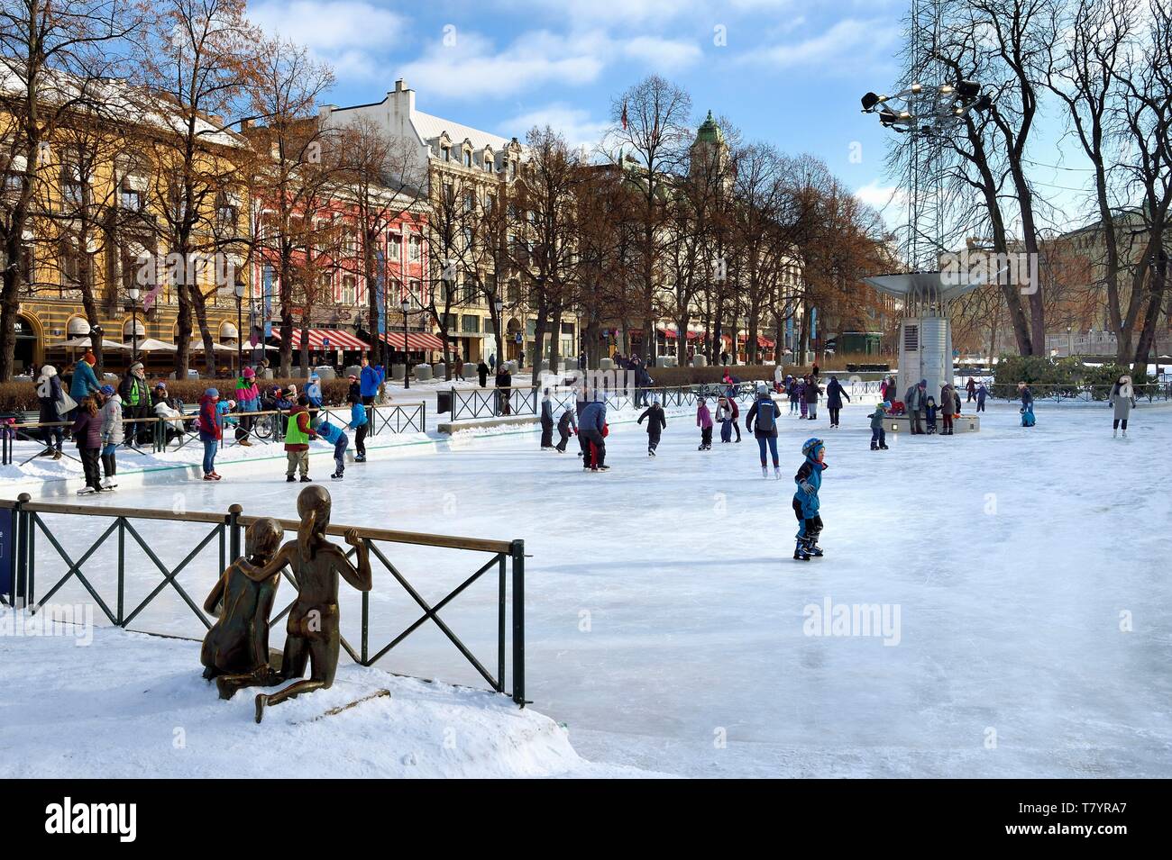Oslo snow ice skating hi-res stock photography and images - Alamy