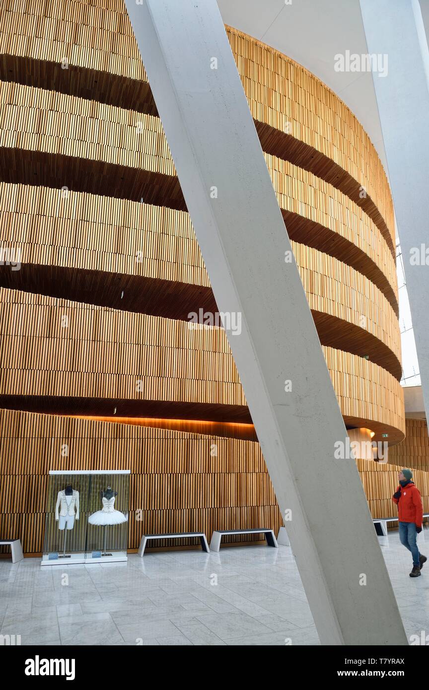 Norway, Oslo, dock area of Bjorvika, the Opera designed by the ...