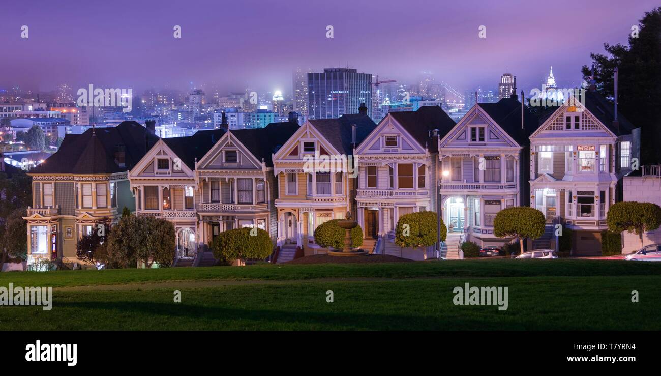 United States, California, San Francisco, Alamo Square Stock Photo - Alamy