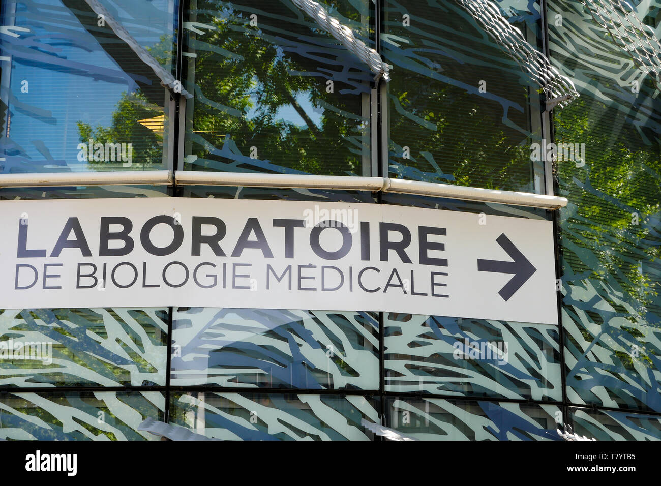 Medical Biology laboratory, Private Mermoz Hospital, Lyon, France Stock ...