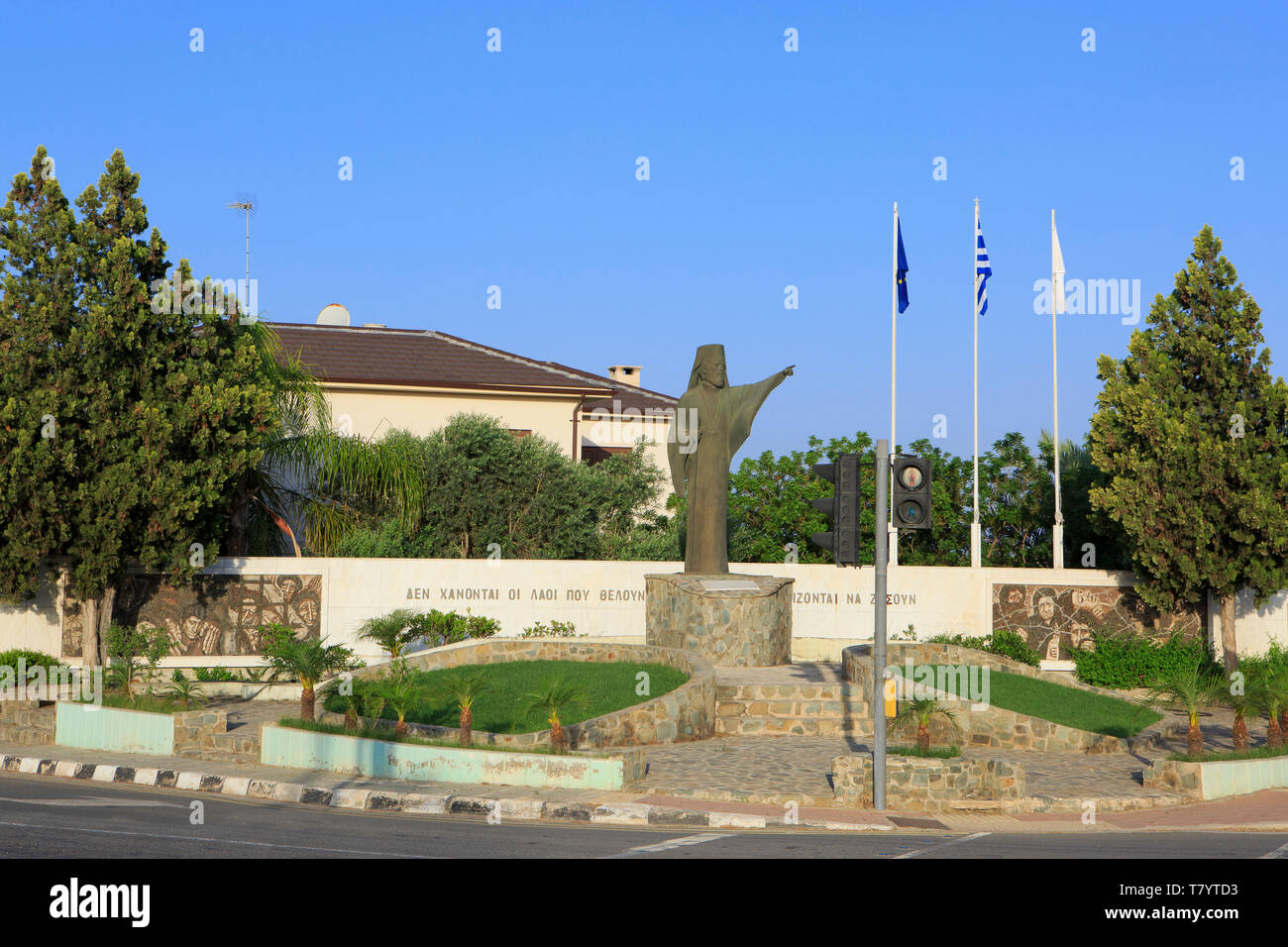 Statue of Makarios III (1913-1977), Archbishop and Primate of the ...