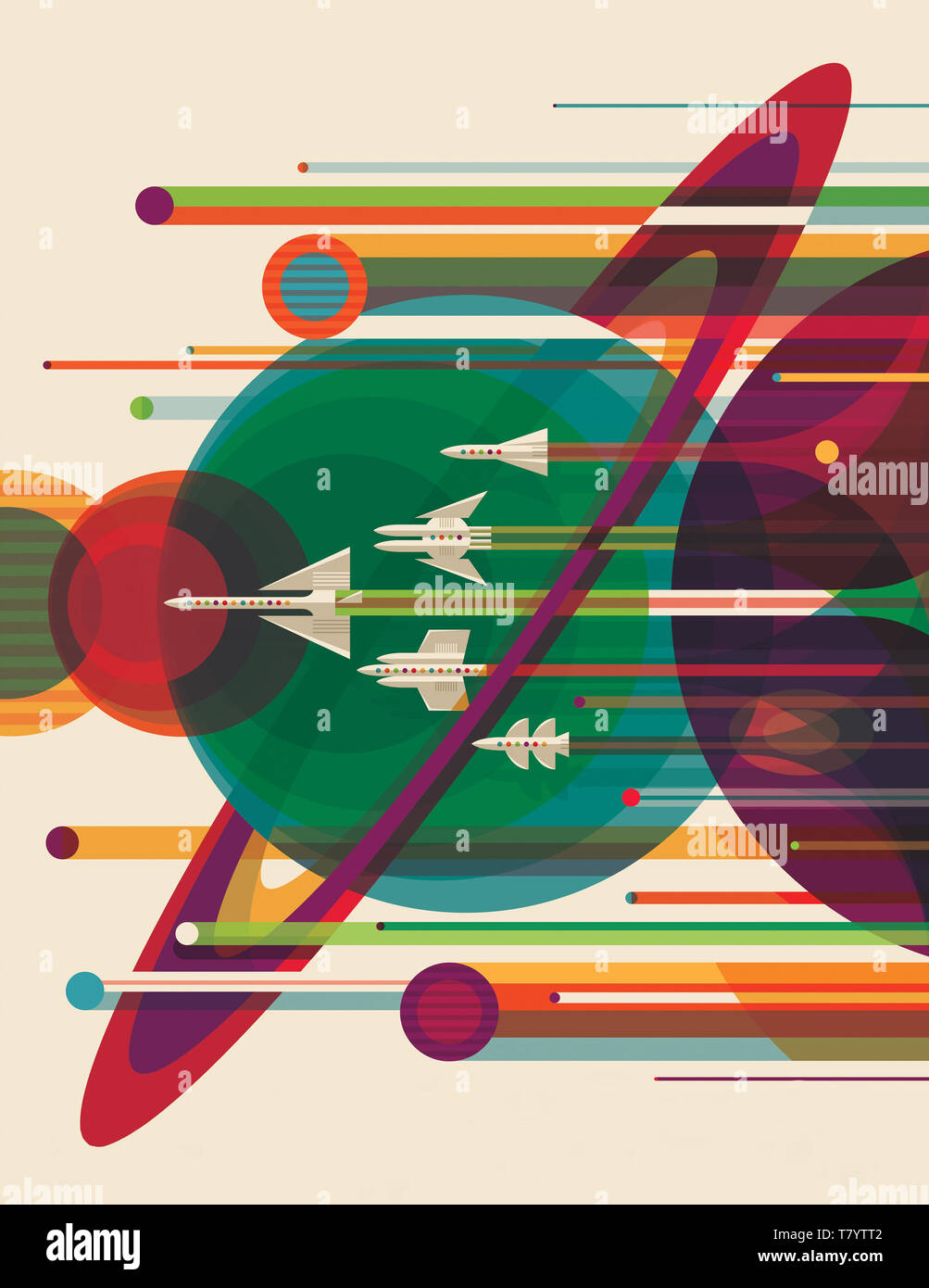 Visions of the Future, Space Travel Vacation Stock Photo - Alamy
