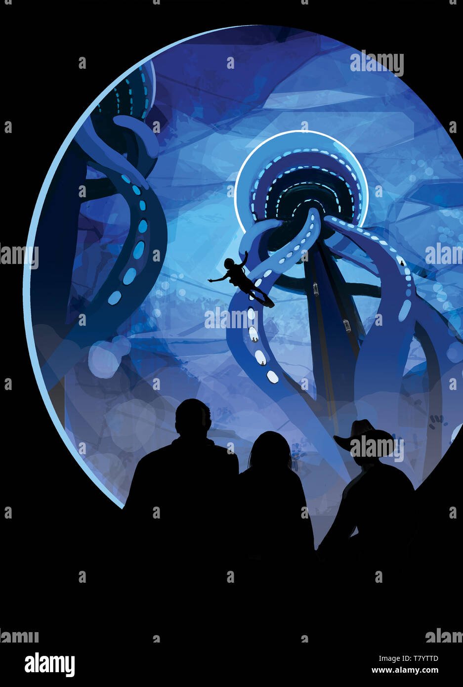 Visions of the Future, Space Travel Vacation Stock Photo - Alamy