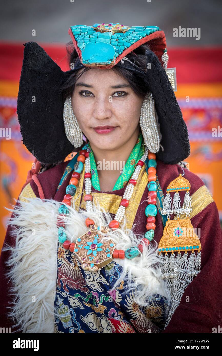 India, Jammu and Kashmir, Ladakh, Hemis, Naropa festival of 2018, two ...