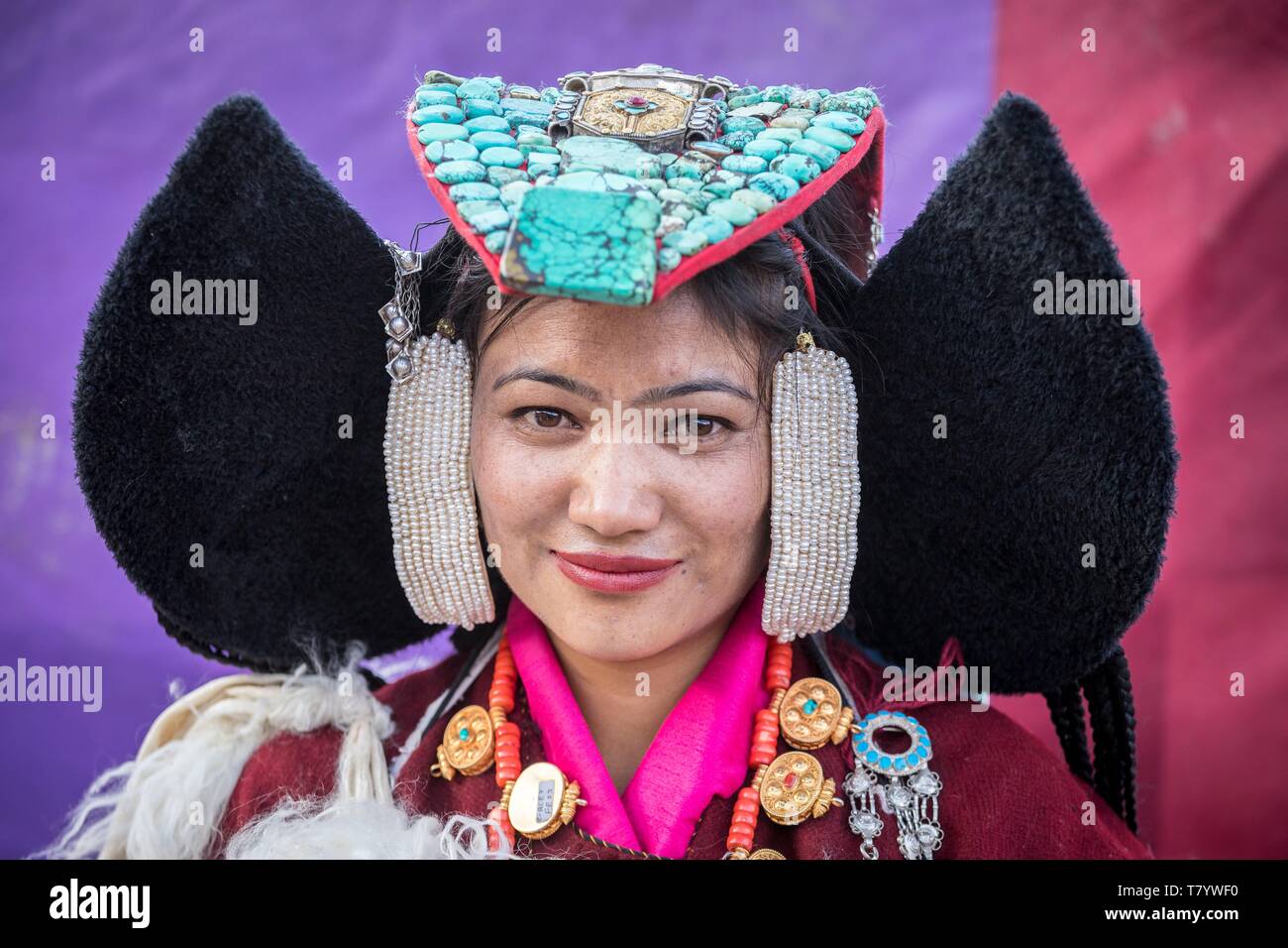 India, Jammu and Kashmir, Ladakh, Hemis, Naropa festival of 2018, two ...