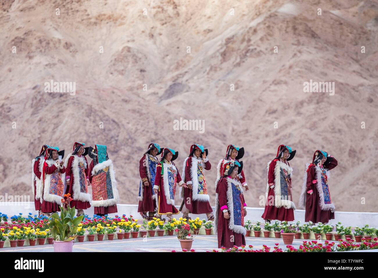 India, Jammu and Kashmir, Ladakh, Hemis, Naropa festival of 2018, two ...