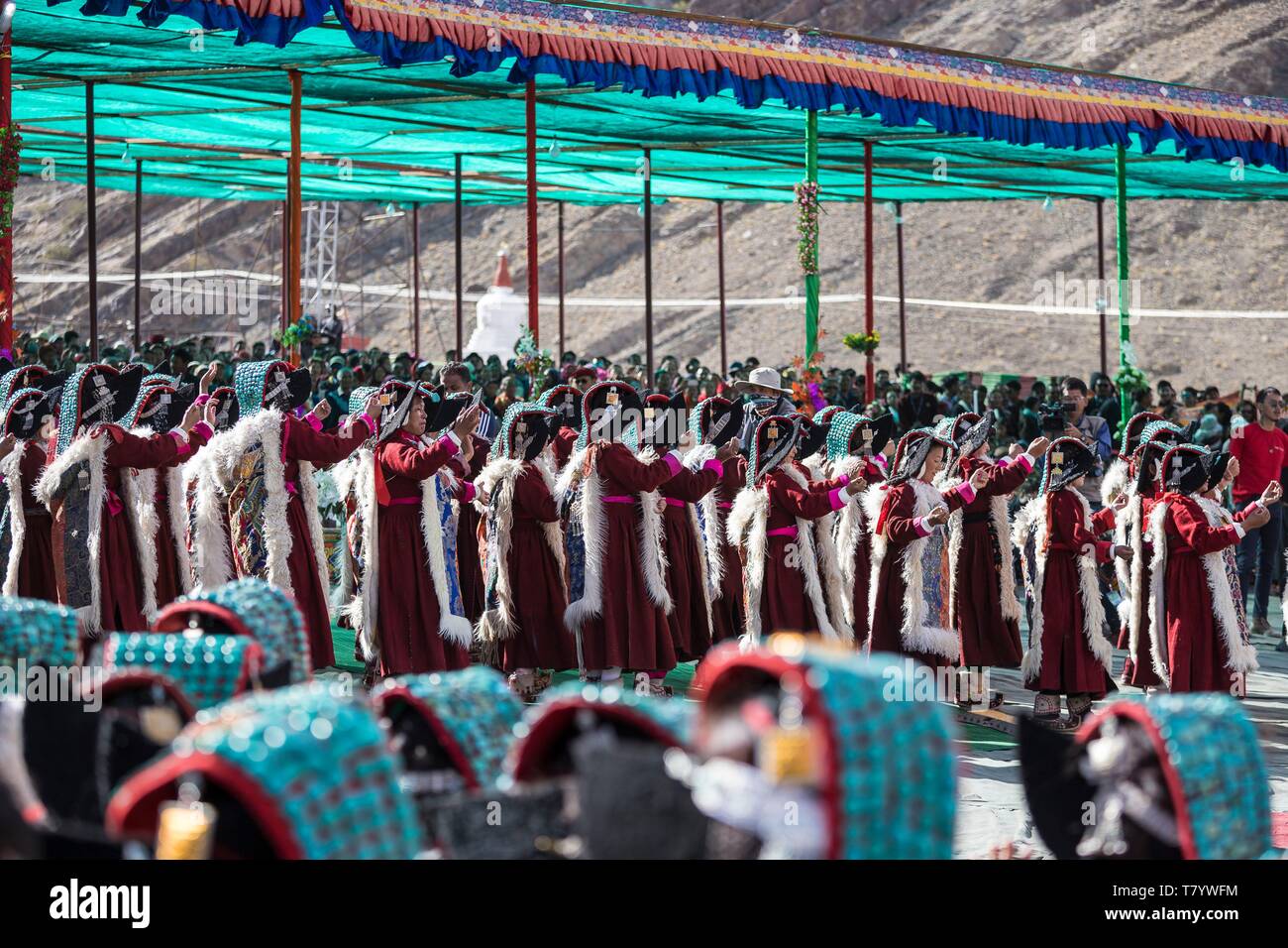 India, Jammu and Kashmir, Ladakh, Hemis, Naropa festival of 2018, two ...