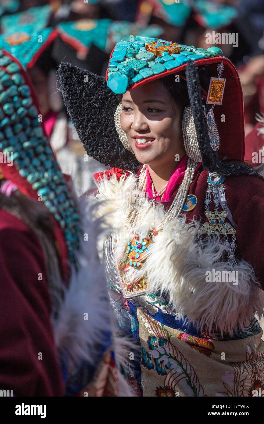 India, Jammu and Kashmir, Ladakh, Hemis, Naropa festival of 2018, two ...