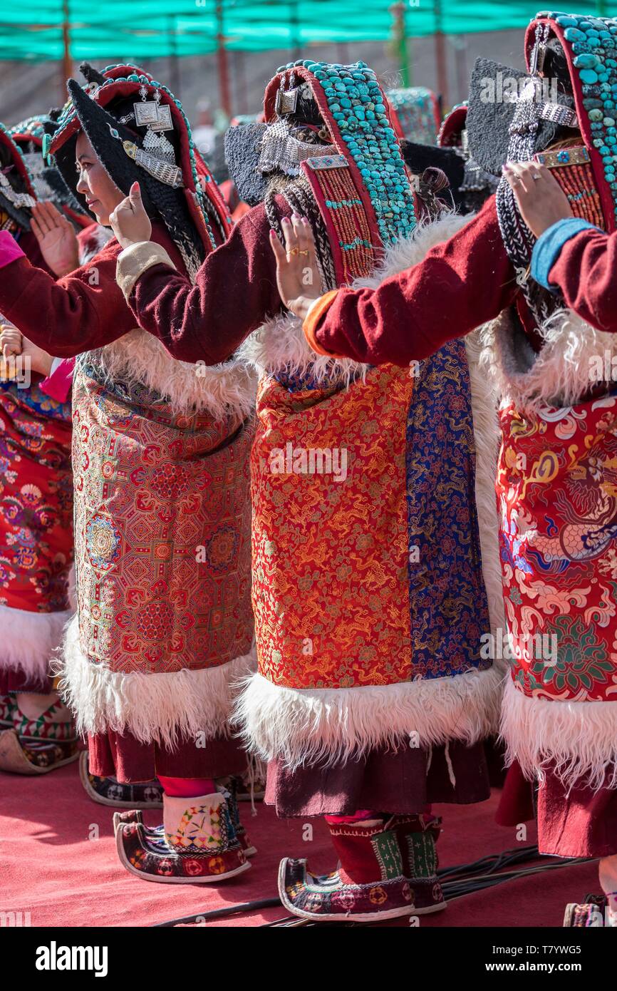 India, Jammu and Kashmir, Ladakh, Hemis, Naropa festival of 2018, two ...