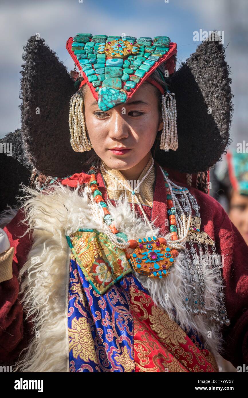 India, Jammu and Kashmir, Ladakh, Hemis, Naropa festival of 2018, two ...