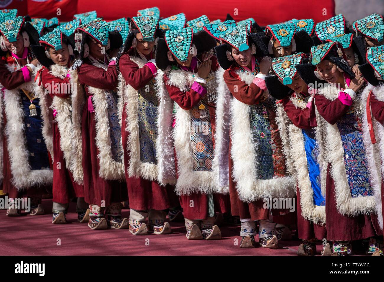 India, Jammu and Kashmir, Ladakh, Hemis, Naropa festival of 2018, two ...