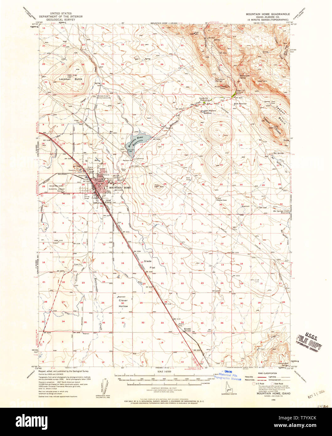 Mountain home idaho map hi-res stock photography and images - Alamy
