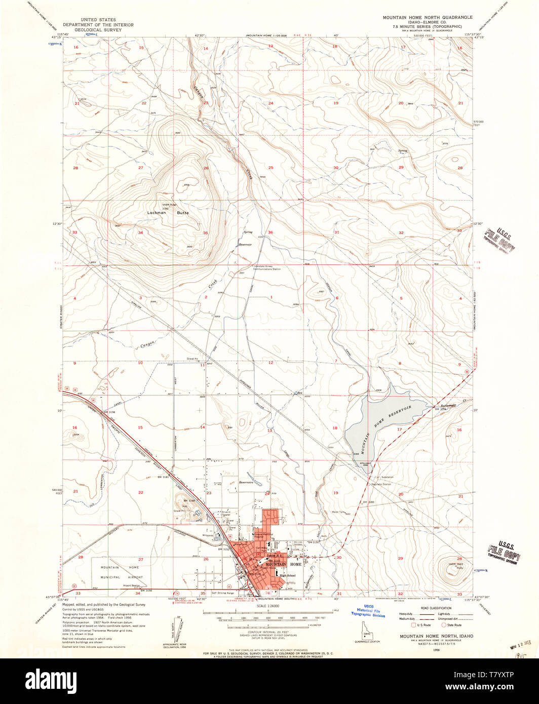 Mountain home idaho map hi-res stock photography and images - Alamy