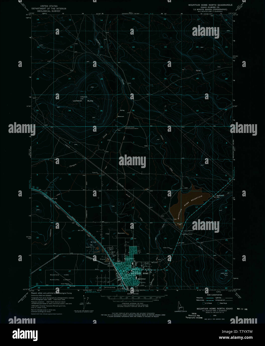 Mountain home idaho map hi-res stock photography and images - Alamy