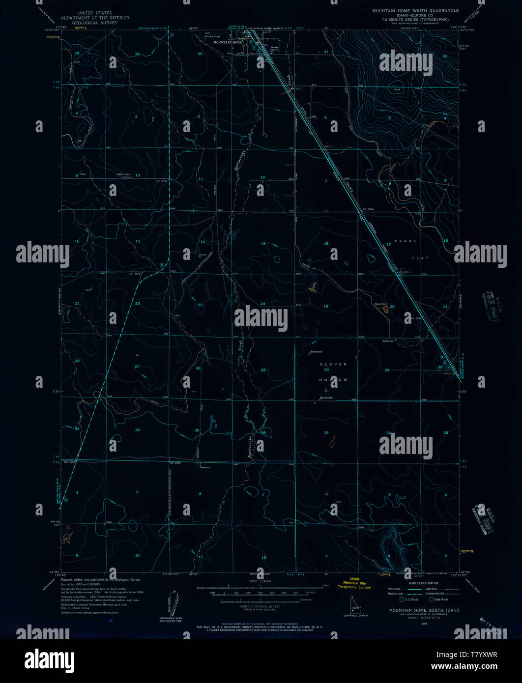 Mountain home idaho map hi-res stock photography and images - Alamy