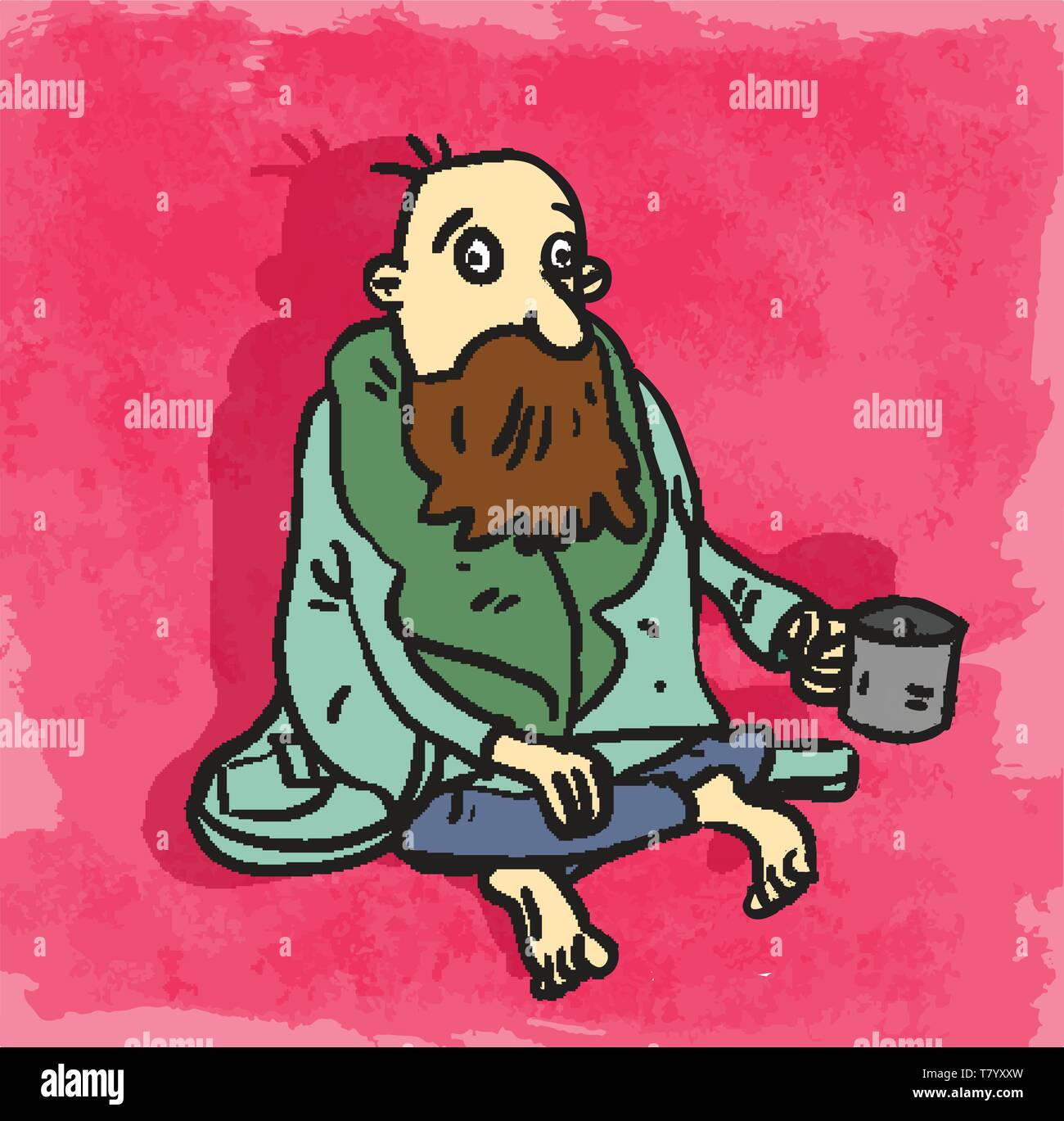 Poor Cartoon High Resolution Stock Photography and Images - Alamy