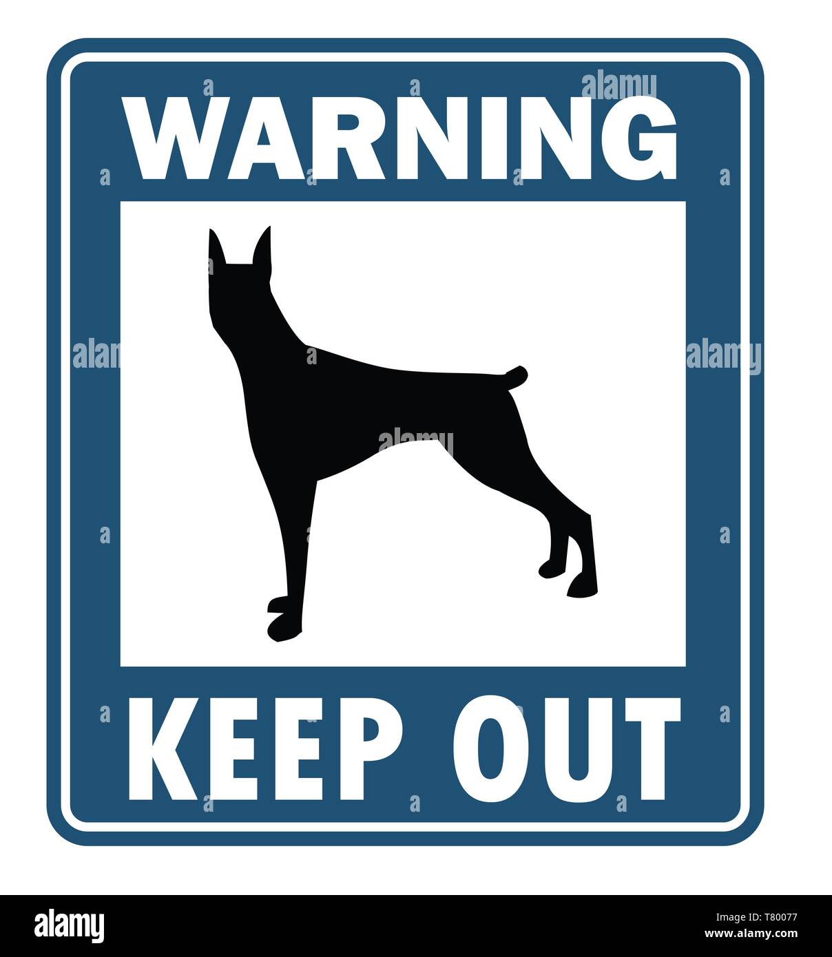 Beware mad dog warning sign hi-res stock photography and images - Alamy